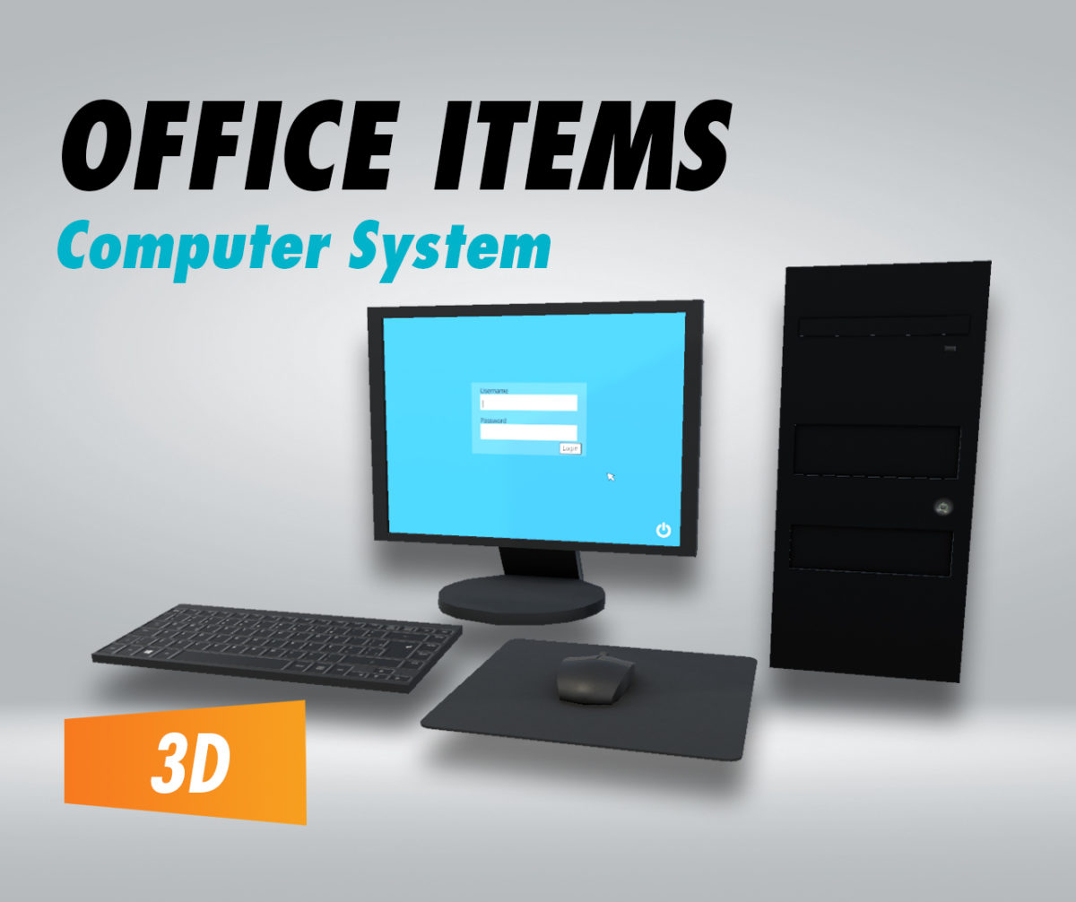 Office Items – Computer System – Filebase for Unity