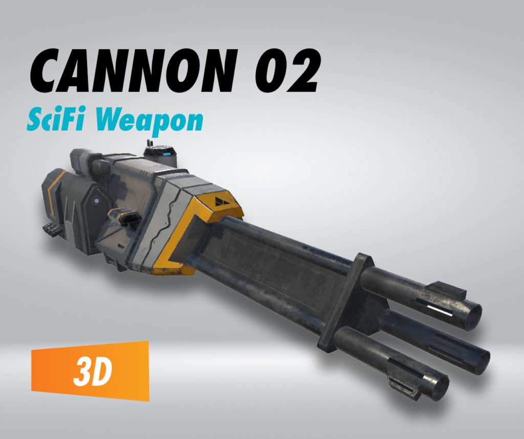 Scifi Cannon 02 – Filebase for Unity