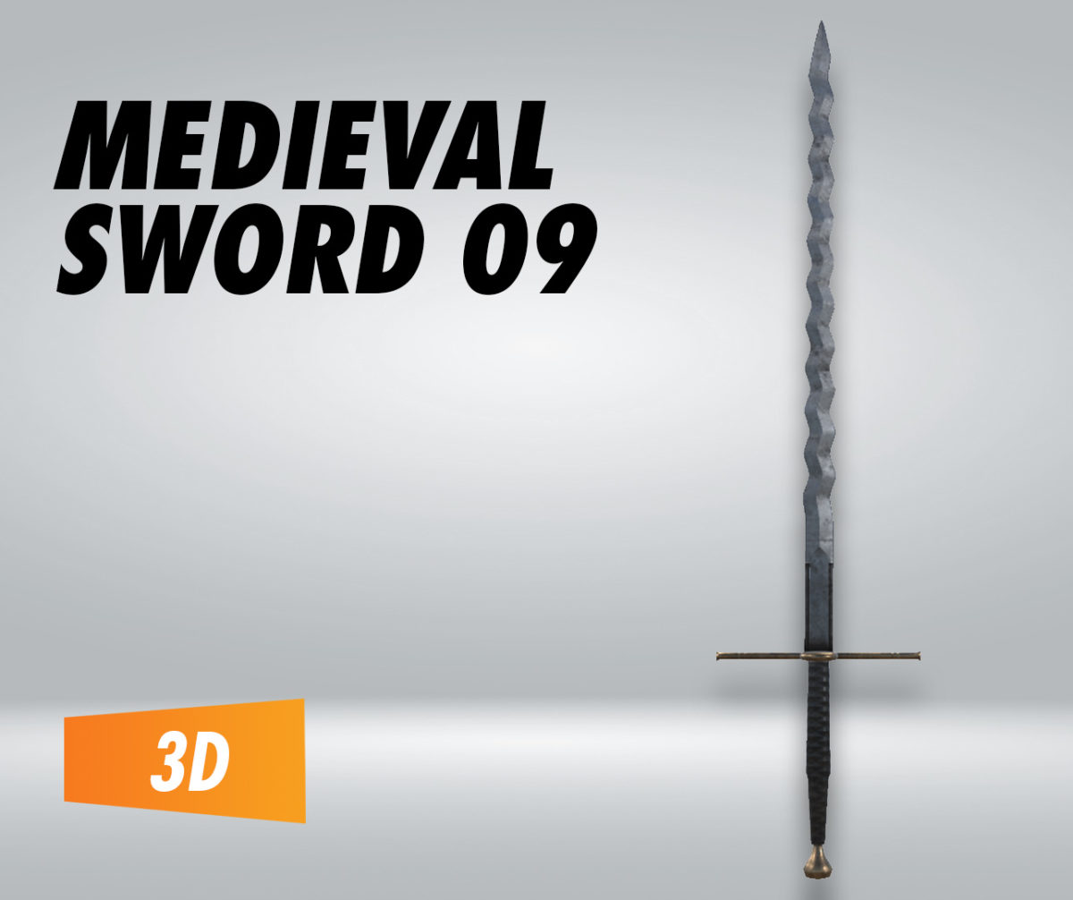 Medieval Sword 09 – Jagged Sword – Filebase for Unity
