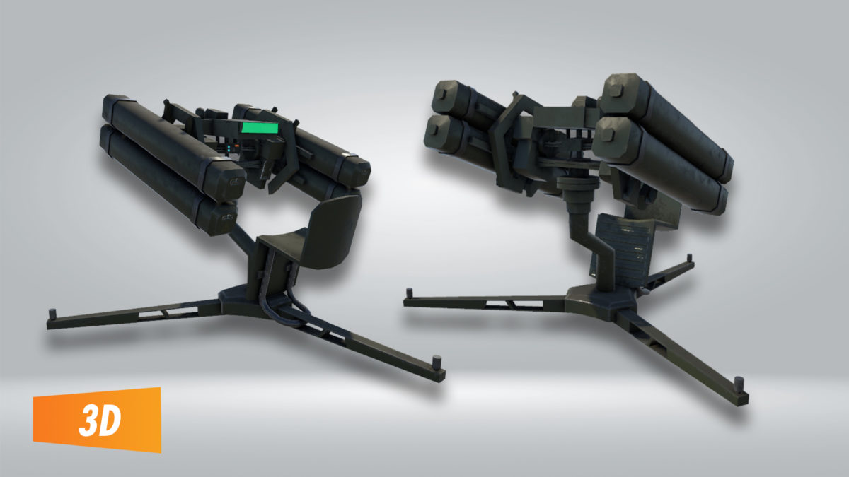 Sci-fi Missile Turret 01 – Filebase for Unity