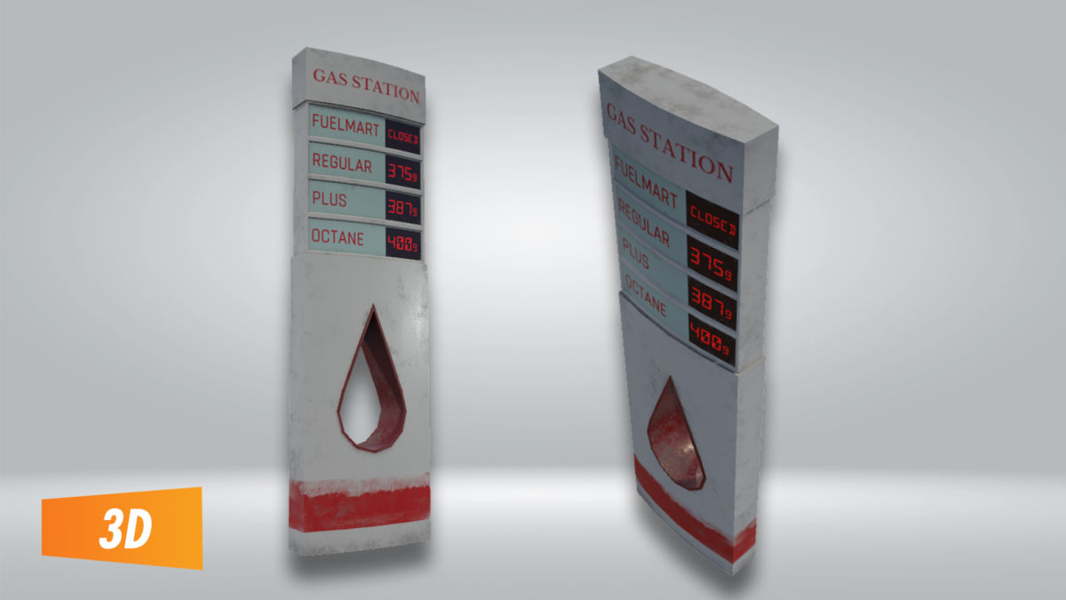 Gas Station Price Sign – Filebase for Unity