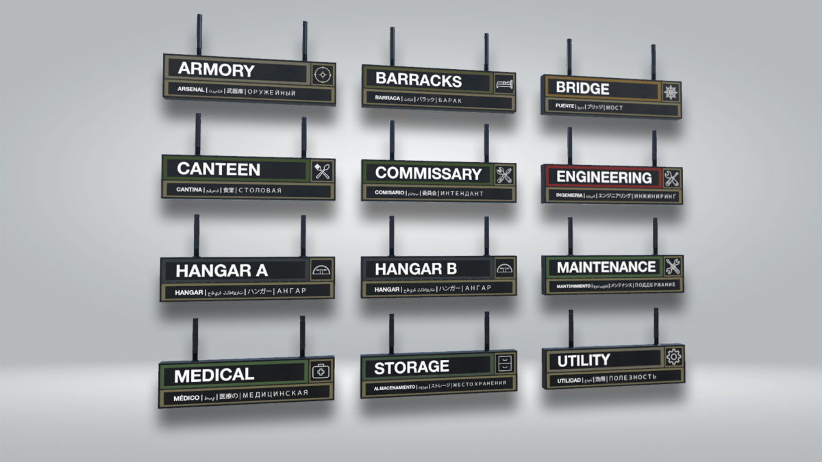 Scifi Directional Signs 01 – Filebase for Unity