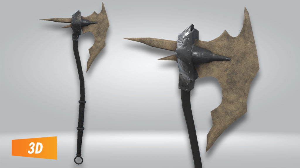 Axe 09 – Bone Axe – Filebase for Unity