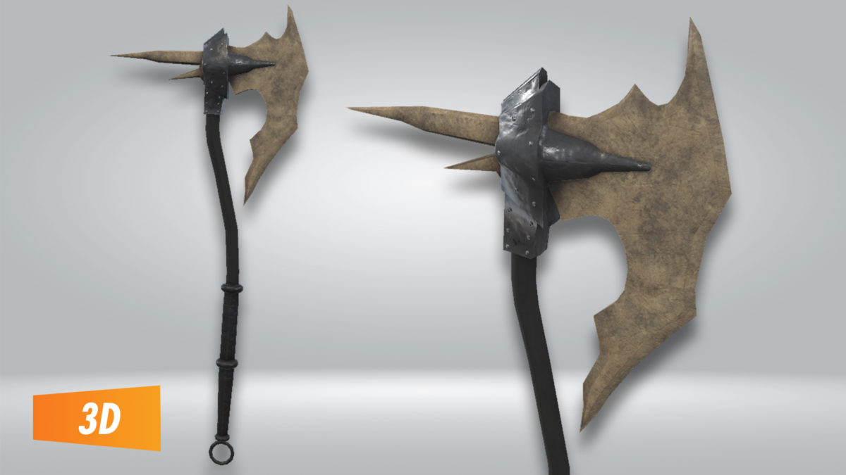 Axe 09 – Bone Axe – Filebase for Unity