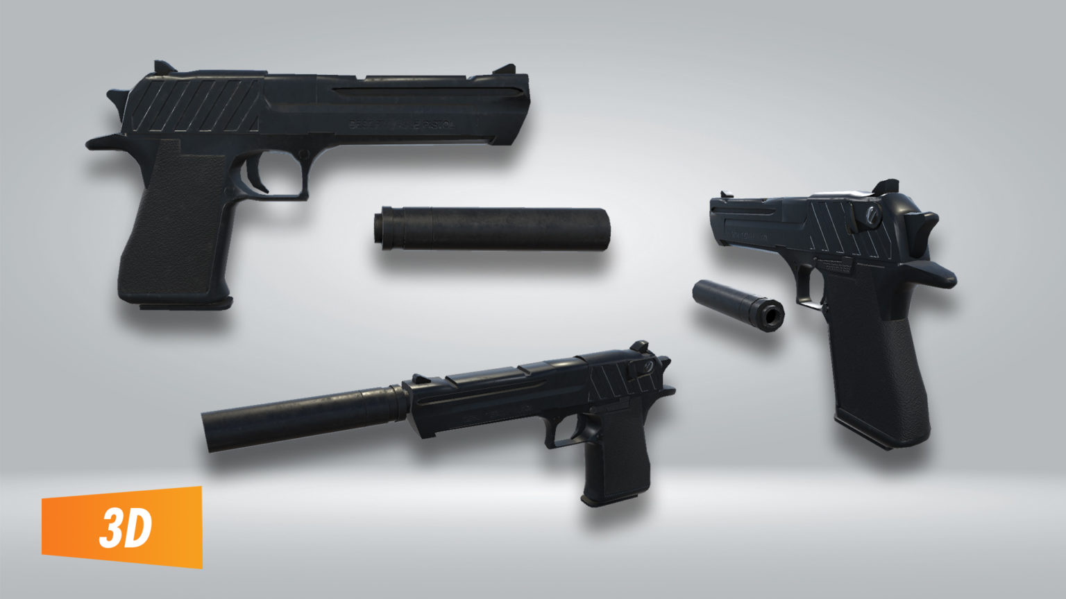 Desert Eagle with Silencer – Filebase for Unity
