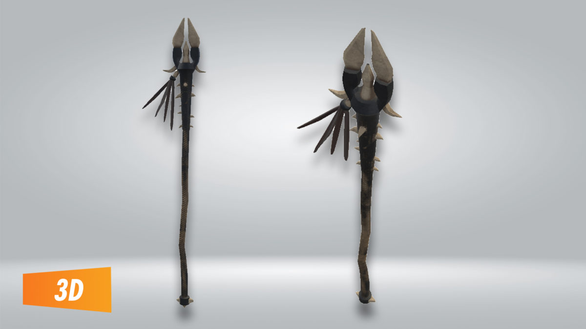 Staff 06 – Bone Staff – Filebase for Unity