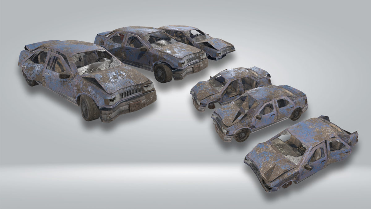Wrecked Cars 04, 05, 06 (Dirty) – Filebase for Unity