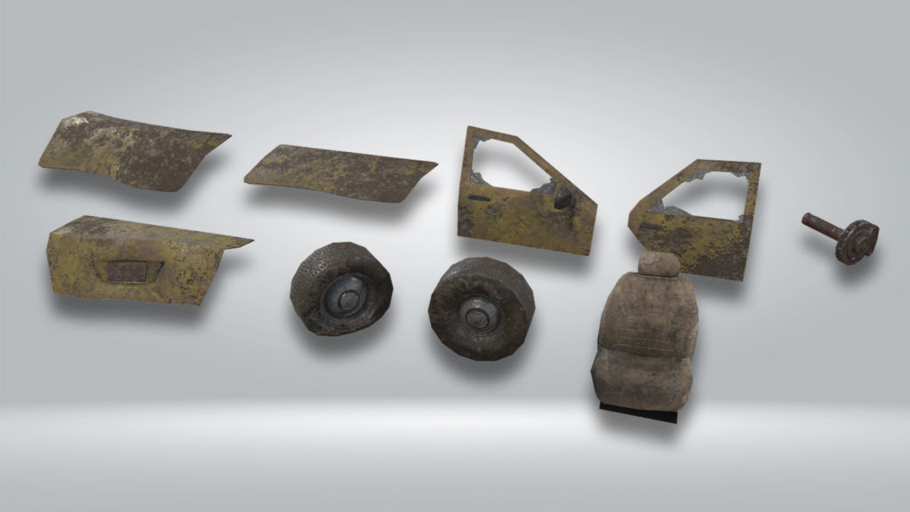 Wrecked Car Parts (Dirty) – Filebase for Unity