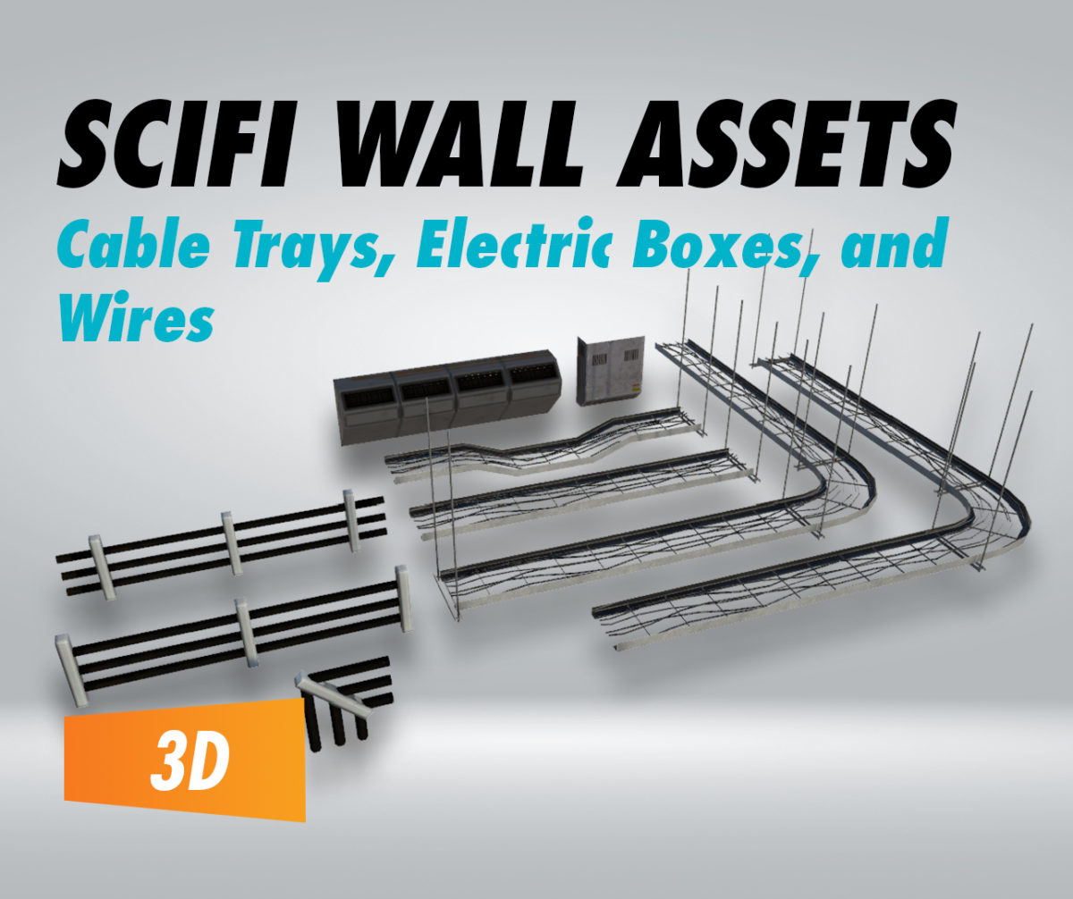Scifi Cable Trays, Wires, and Electrical Boxes – Filebase for Unity
