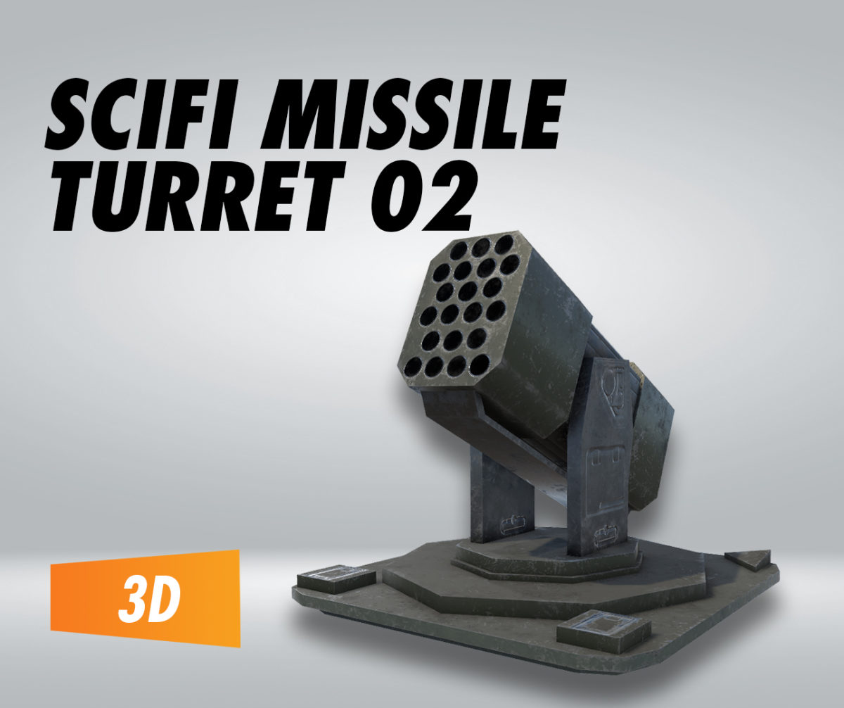 Sci-fi Missile Turret 02 – Filebase for Unity