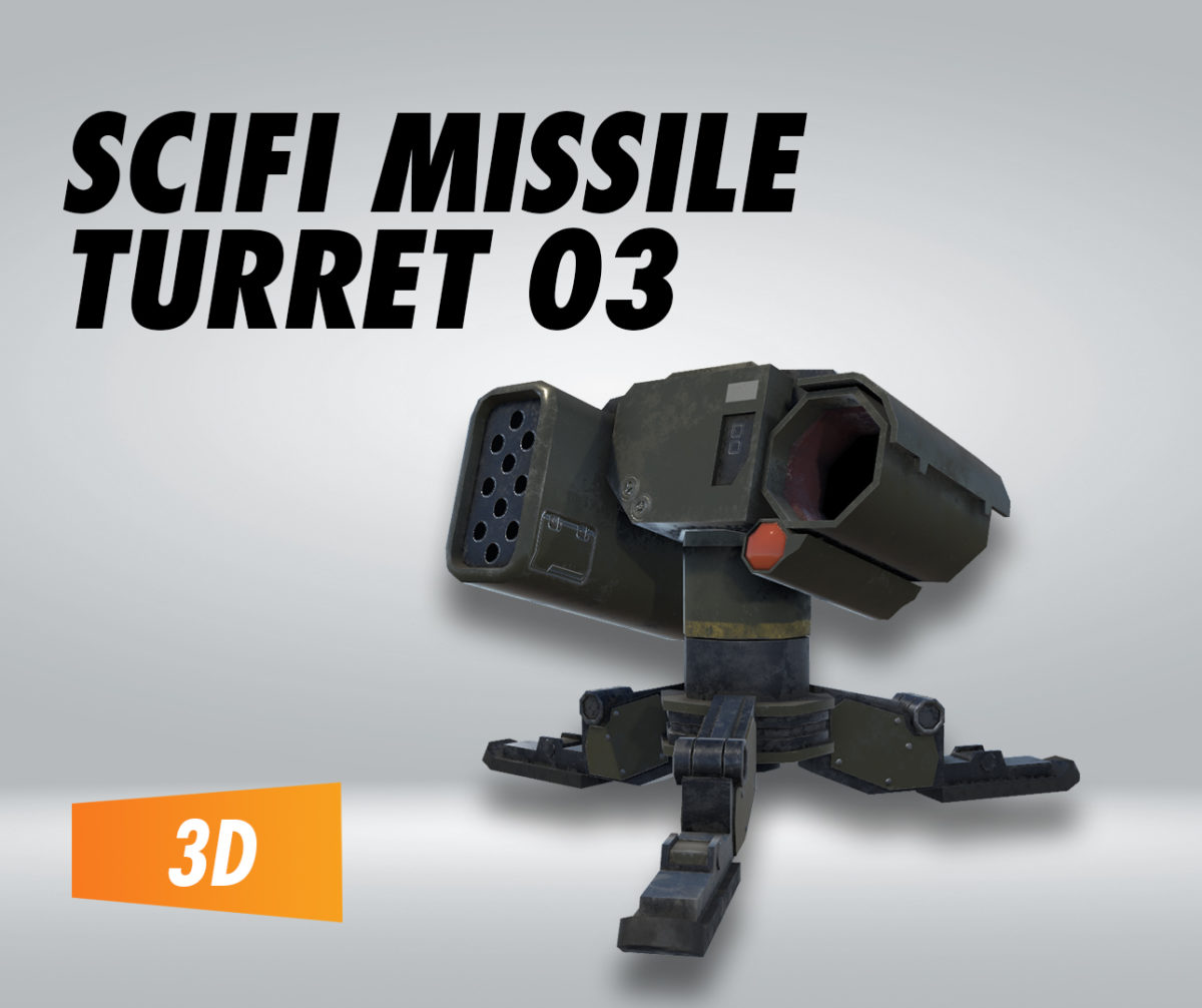 Sci-fi Missile Turret 03 – Filebase for Unity