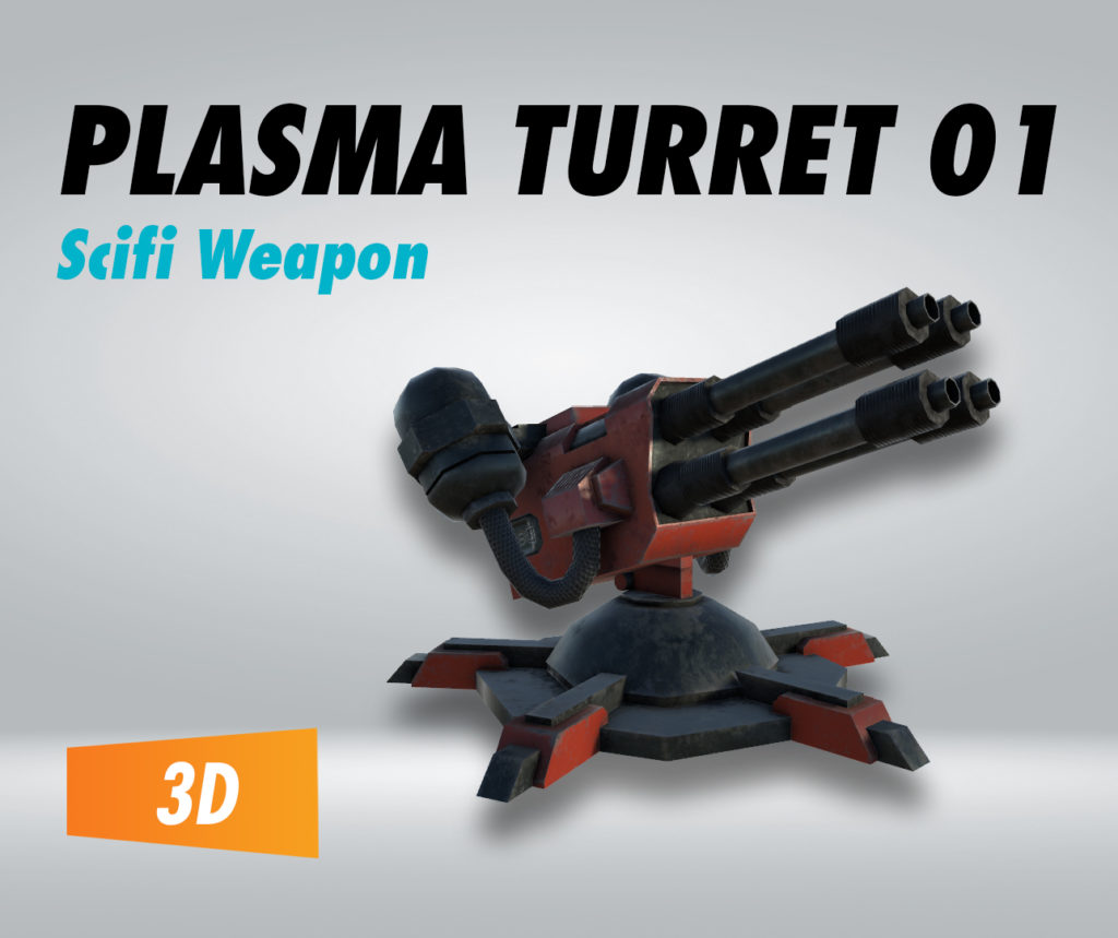 Sci-fi Plasma Turret 01 – Filebase for Unity