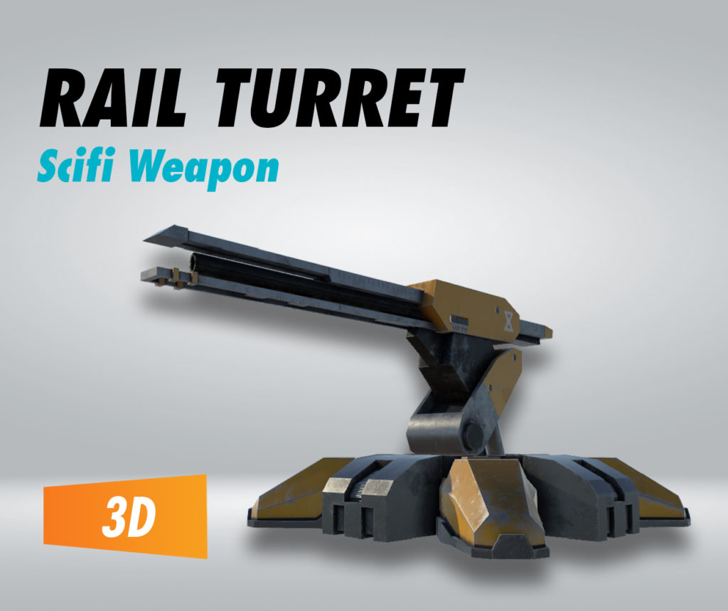 Sci-fi Rail Cannon 01 – Filebase for Unity