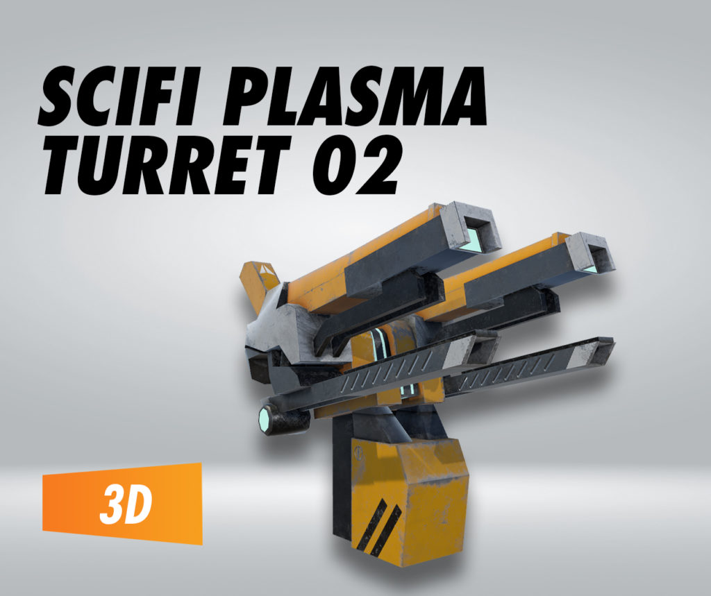 Sci-fi Plasma Turret 02 – Filebase for Unity