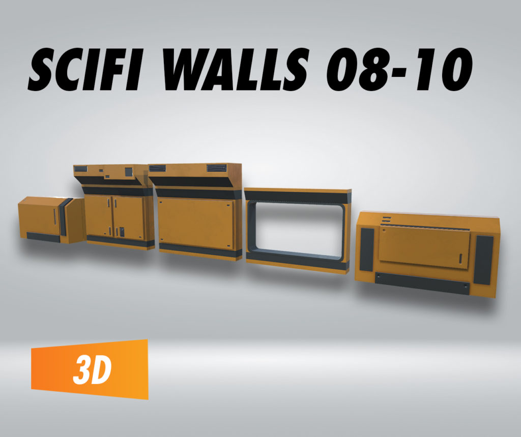 Sci-fi Walls 08-10 – Filebase for Unity