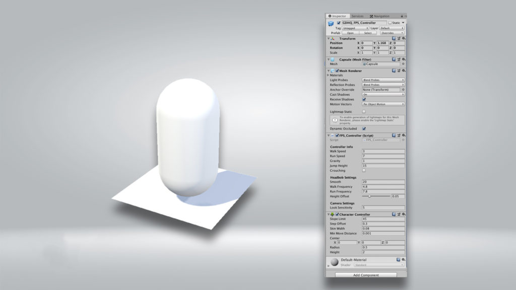 First Person Character Controller – Filebase for Unity