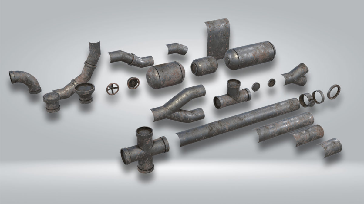 Rusty Pipes 02 – Filebase for Unity
