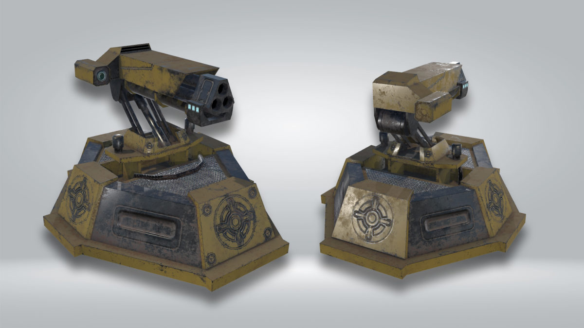 Scifi Plasma Turret 03 – Filebase for Unity