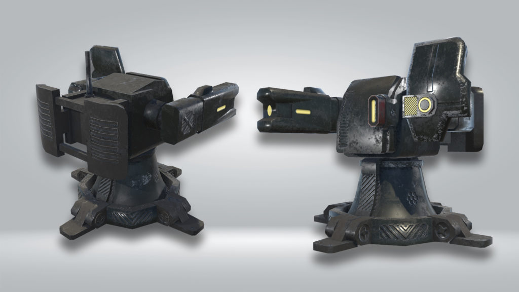Scifi Plasma Turret 04 – Filebase for Unity