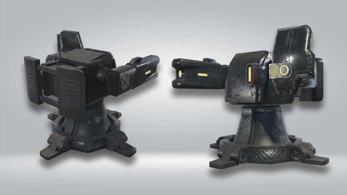Scifi Plasma Turret 04 – Filebase for Unity