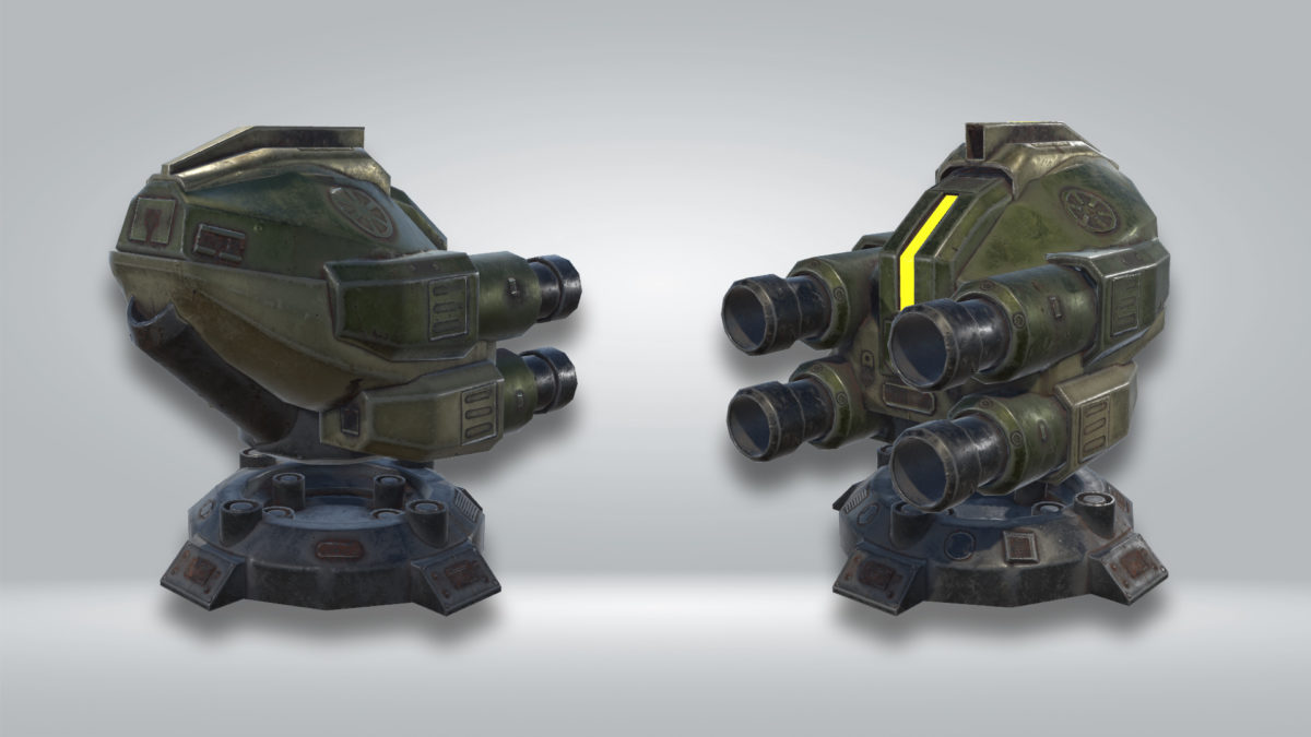 Scifi Plasma Turret 05 – Filebase for Unity