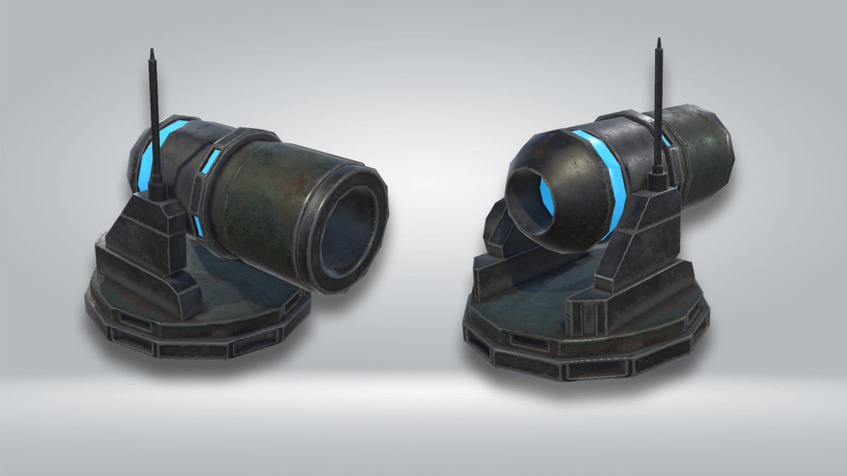 Scifi Plasma Turret 06 – Filebase for Unity