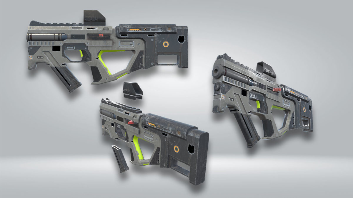 Sci-fi Sub-Machine Gun – Filebase for Unity
