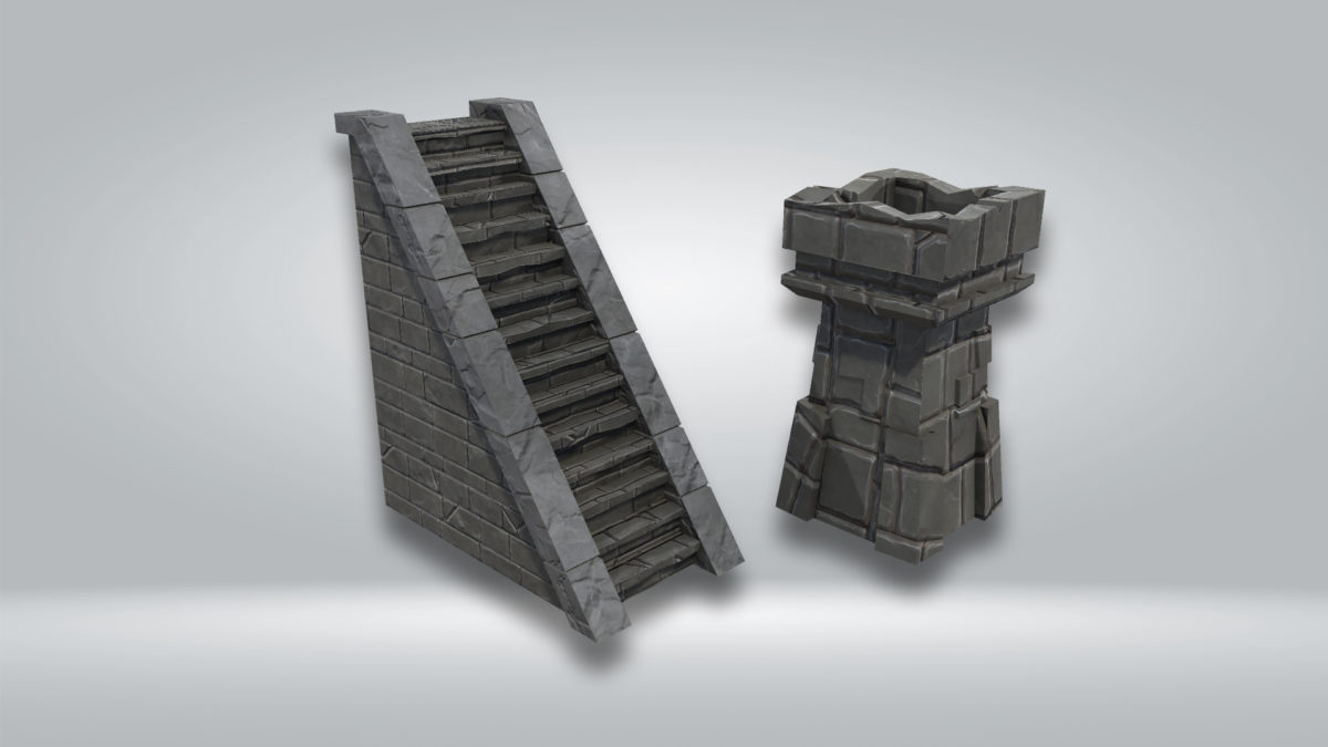 Temple Tower Stair 01 – Filebase for Unity