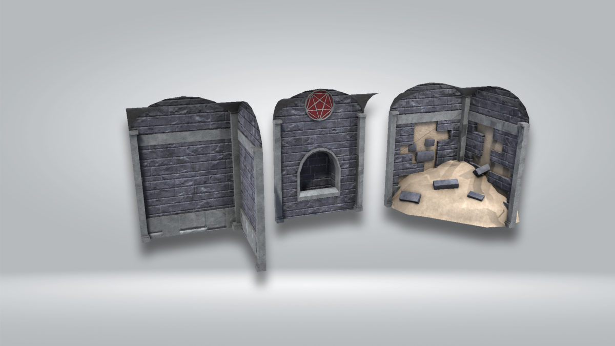Underground Dungeon 02 Arch 10-11, Wall 12 – Filebase for Unity