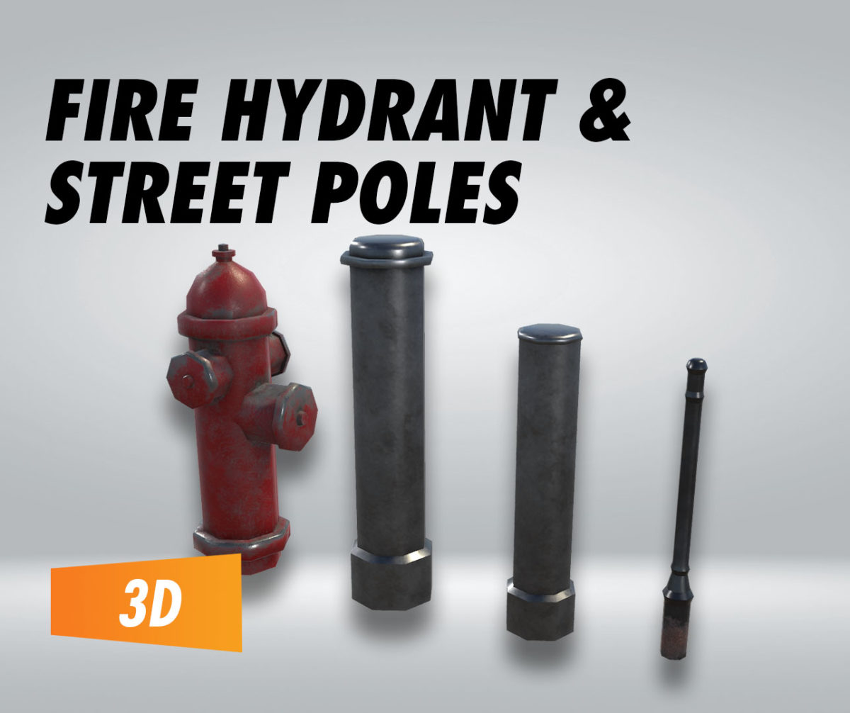 Fire Hydrant & Street Poles – Filebase for Unity