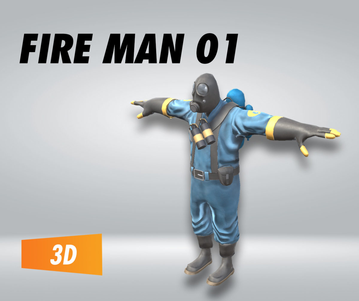 Fire Man 01 – Filebase for Unity