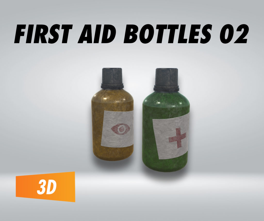 First Aid Bottles 02 – Filebase for Unity