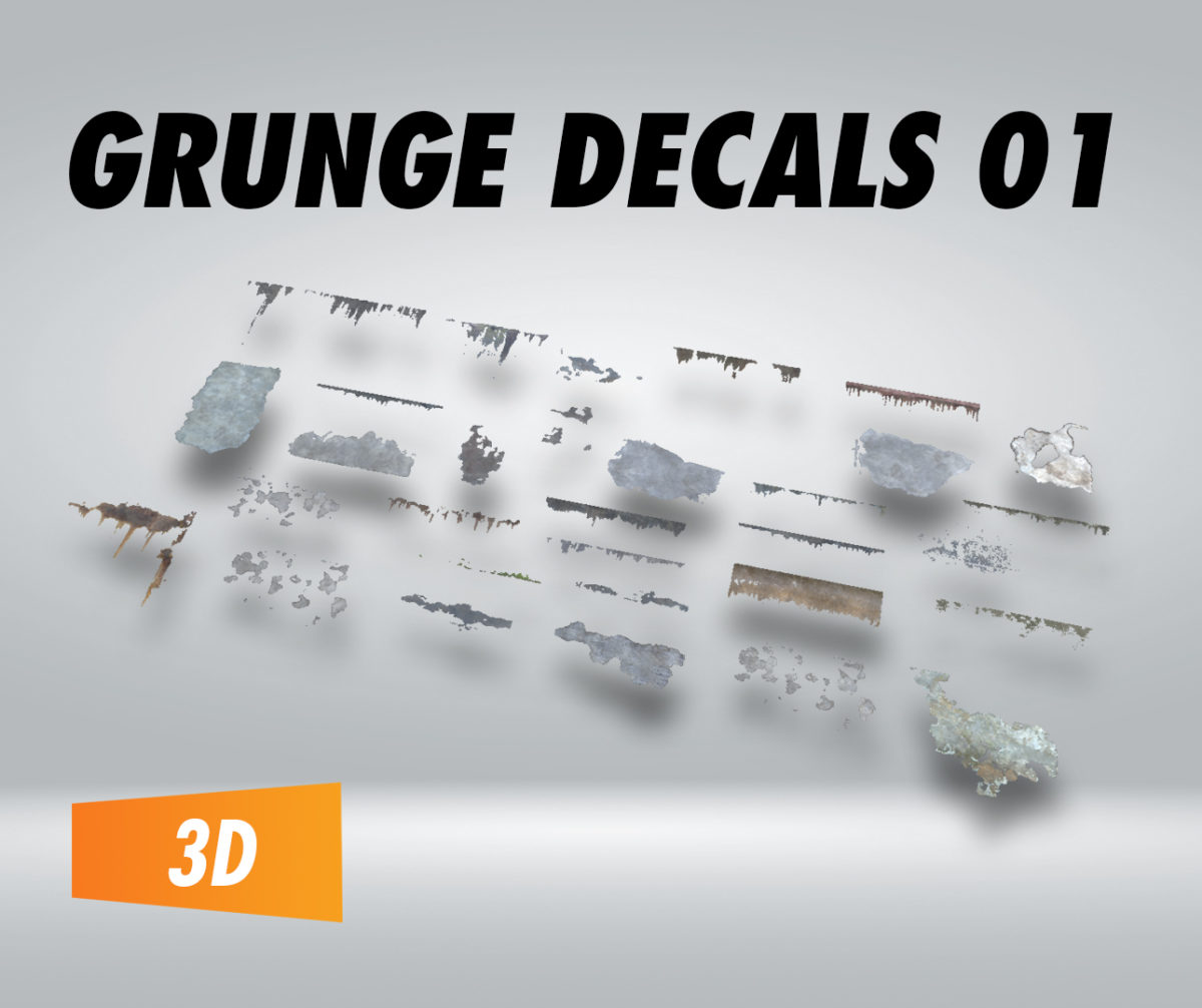 Grunge Decals 01 – Filebase for Unity