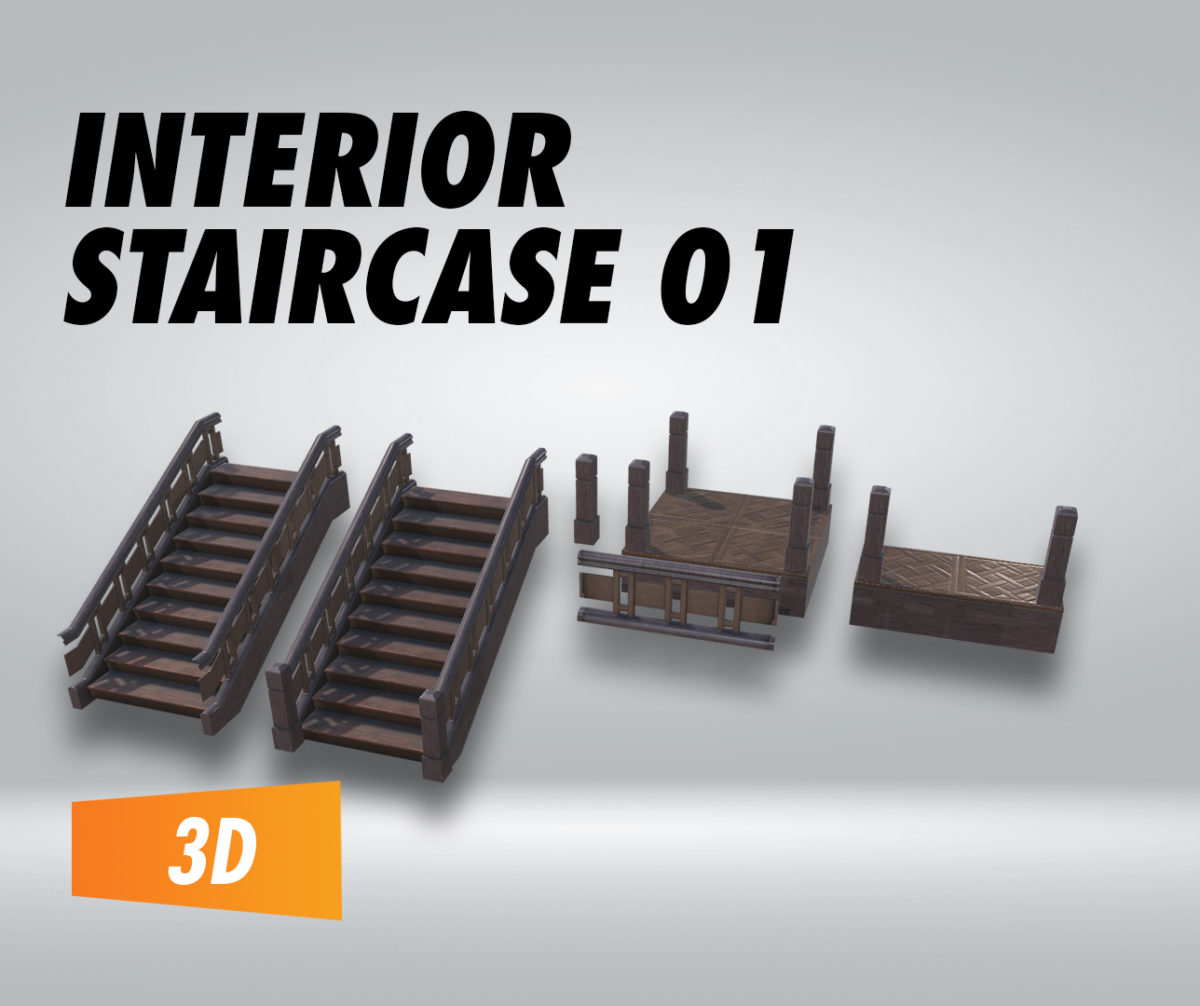 Interior Staircase 01 – Filebase for Unity
