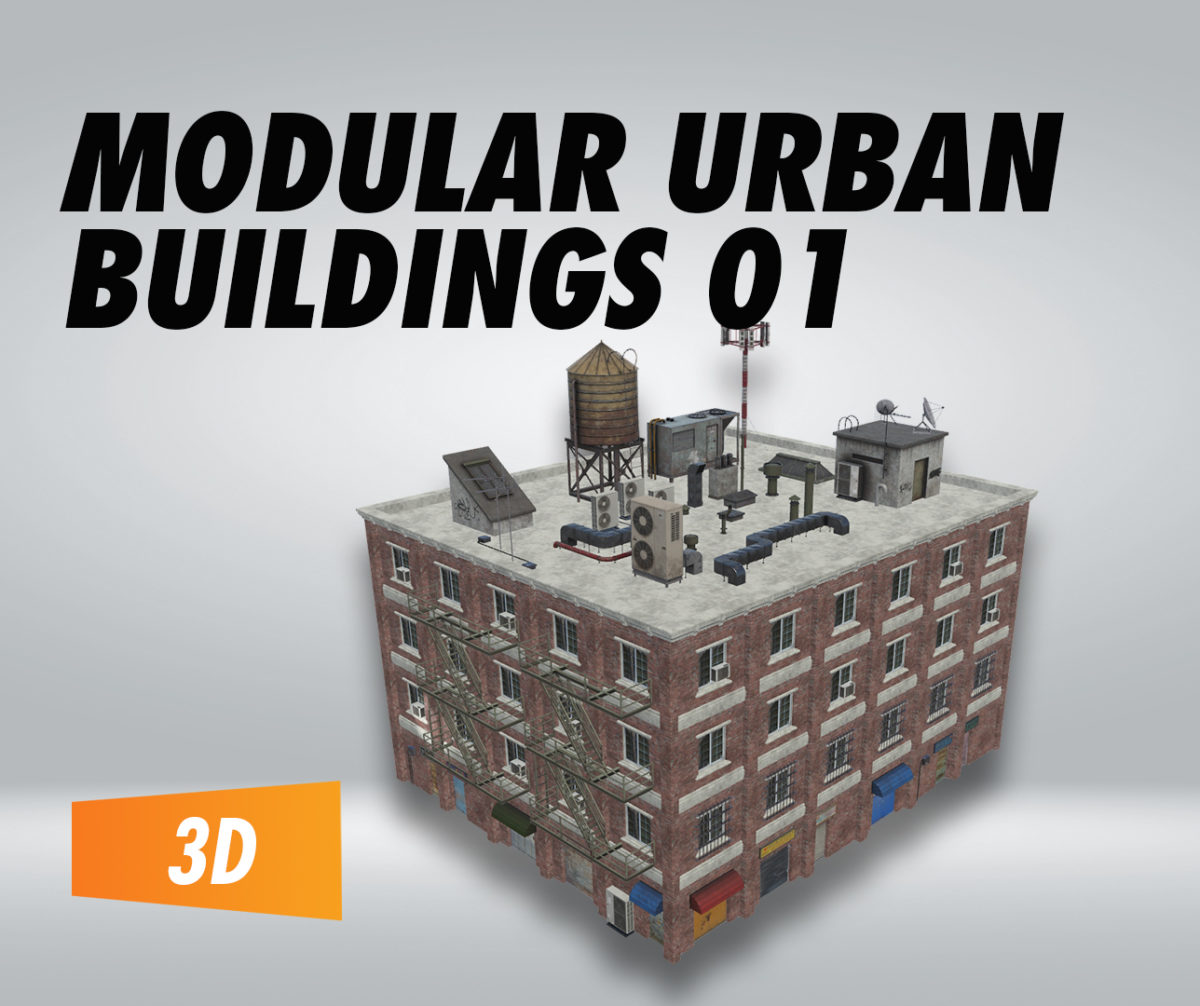 Modular Urban Buildings 01 – Filebase for Unity