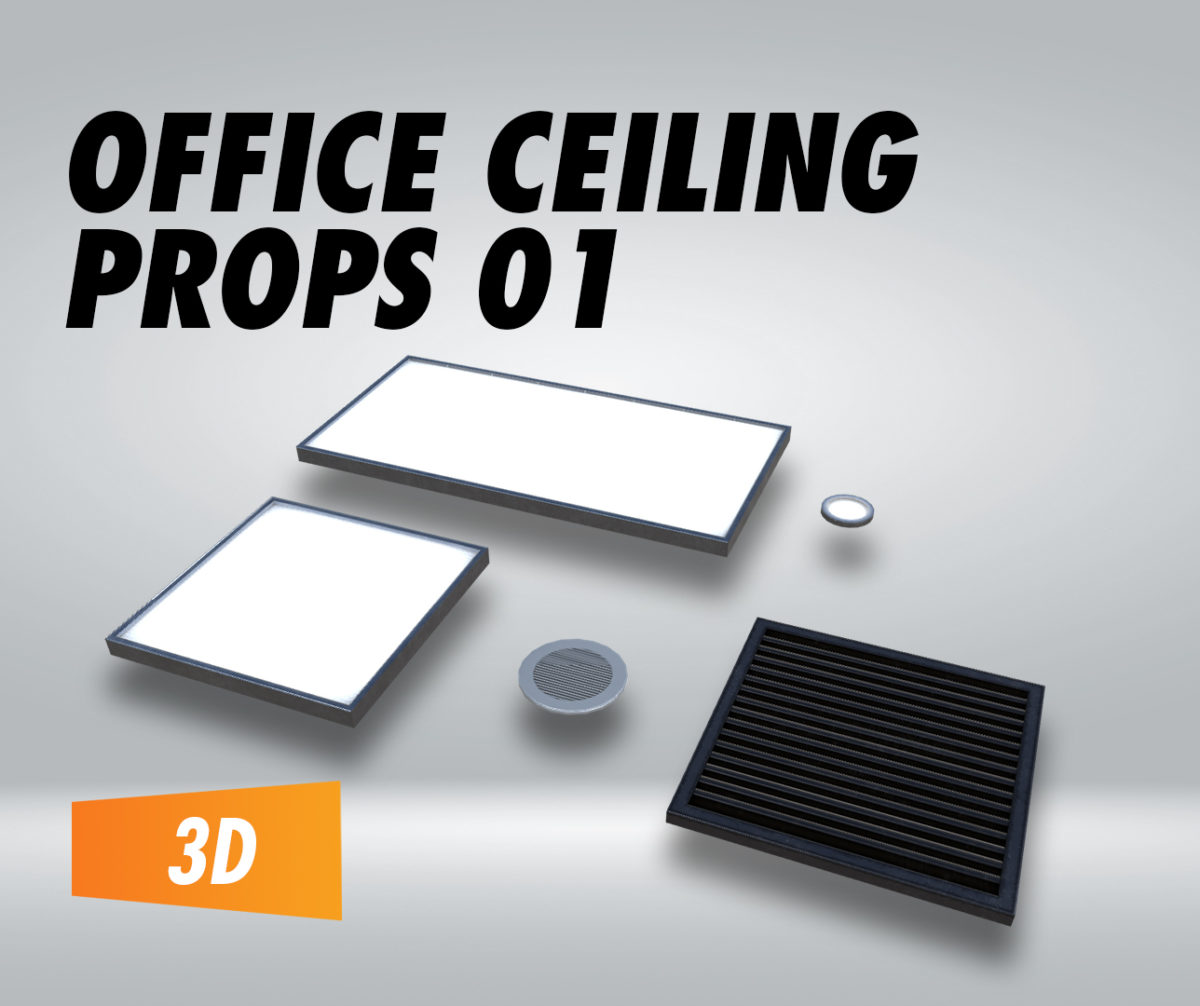 Office Ceiling Props 01 – Filebase for Unity
