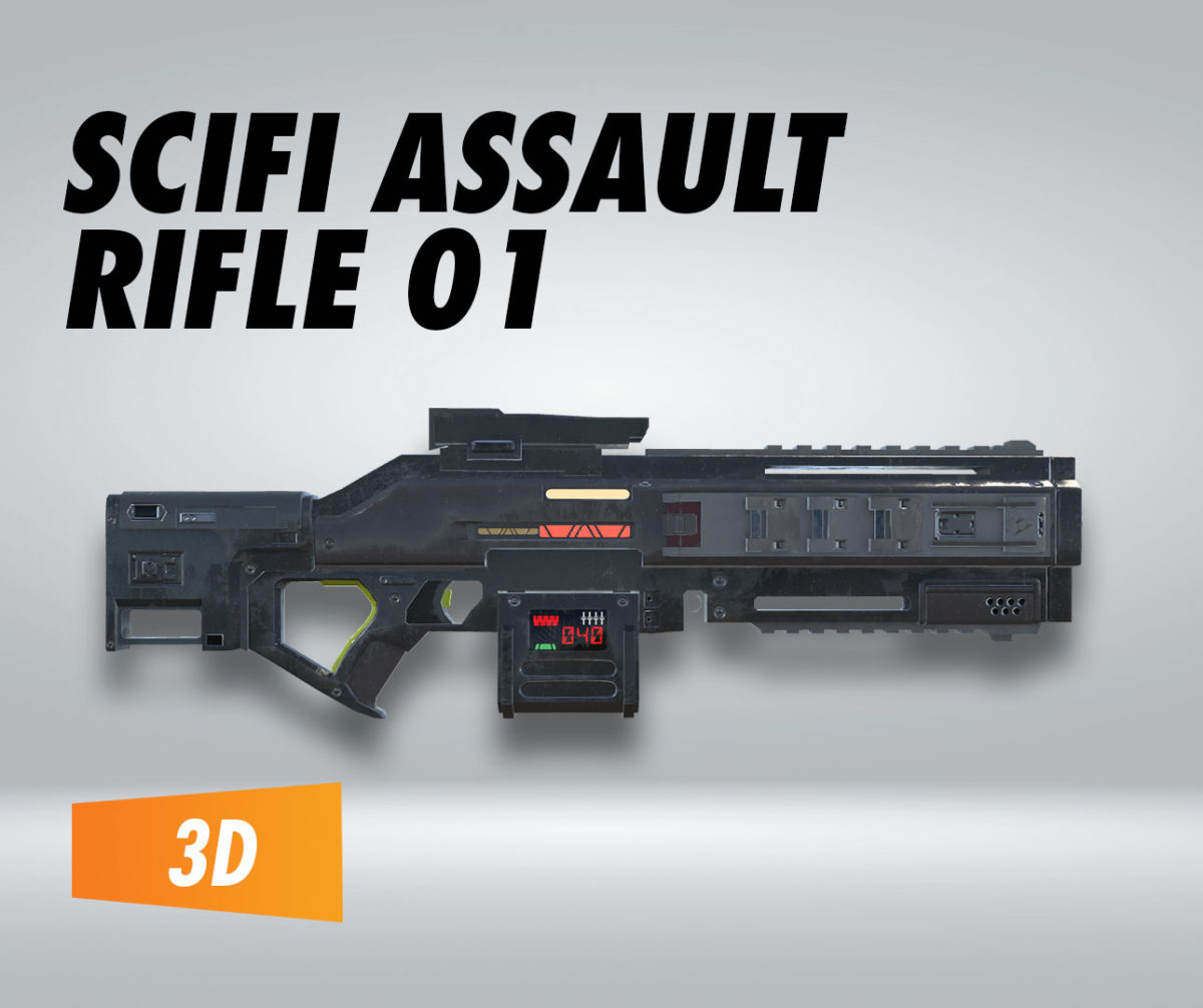 Sci fi Assault Rifle 01 – Filebase for Unity