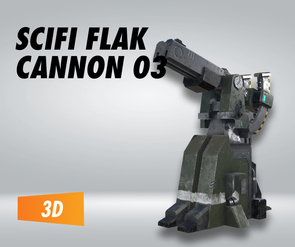 Scifi Flak Cannon 03 – Filebase for Unity