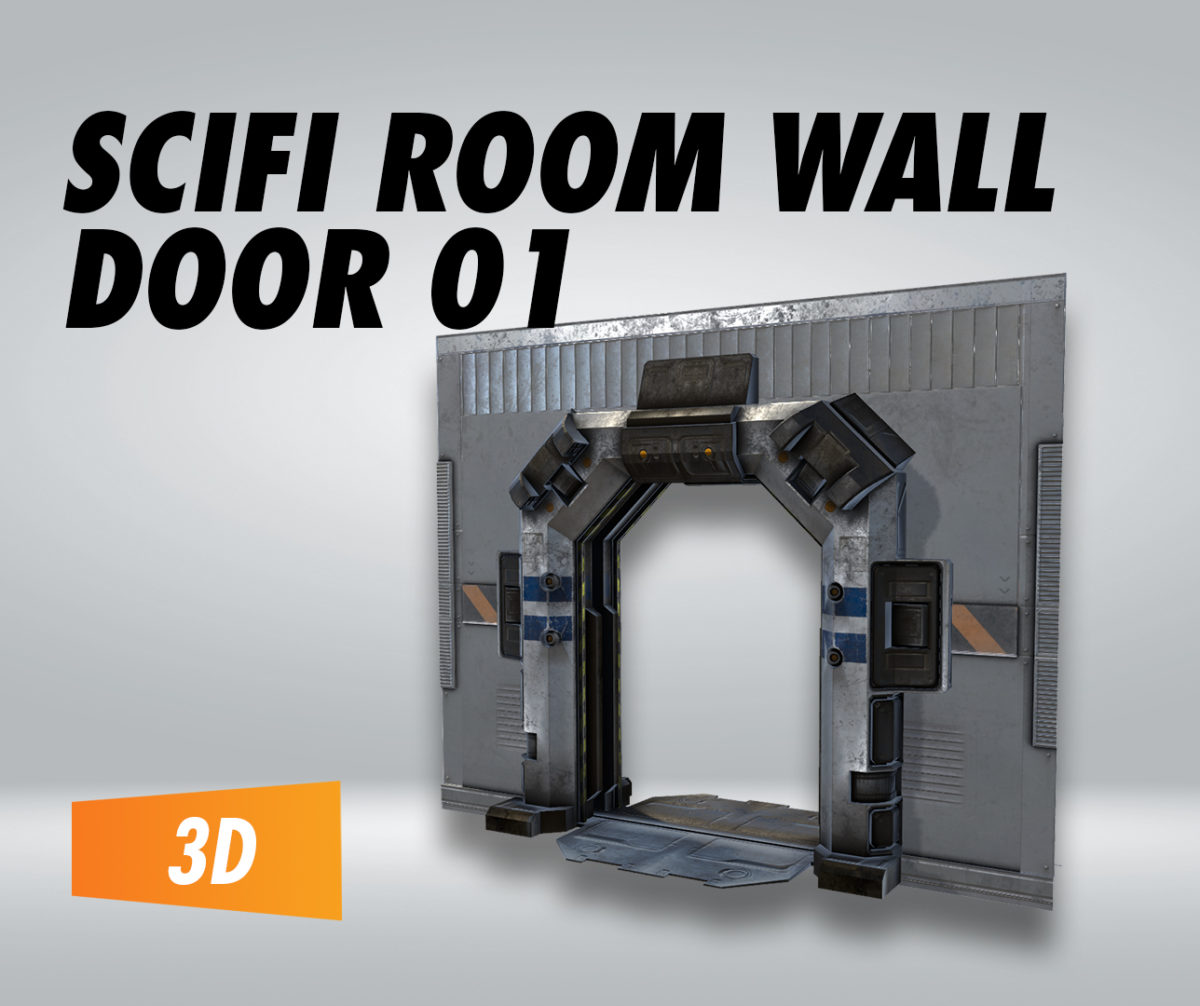 Scifi Room Wall Door 01 – Filebase for Unity