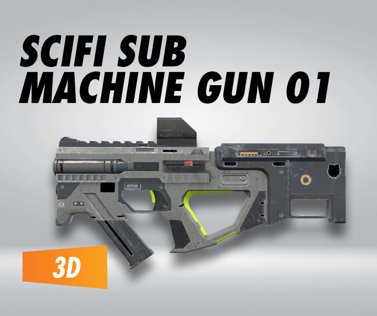 Sci-fi Sub-Machine Gun – Filebase for Unity