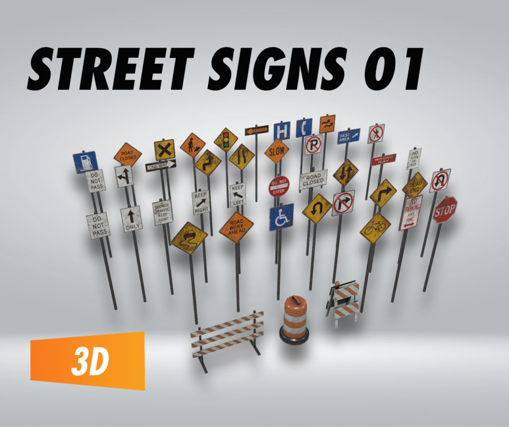 Street Signs 01 – Filebase for Unity
