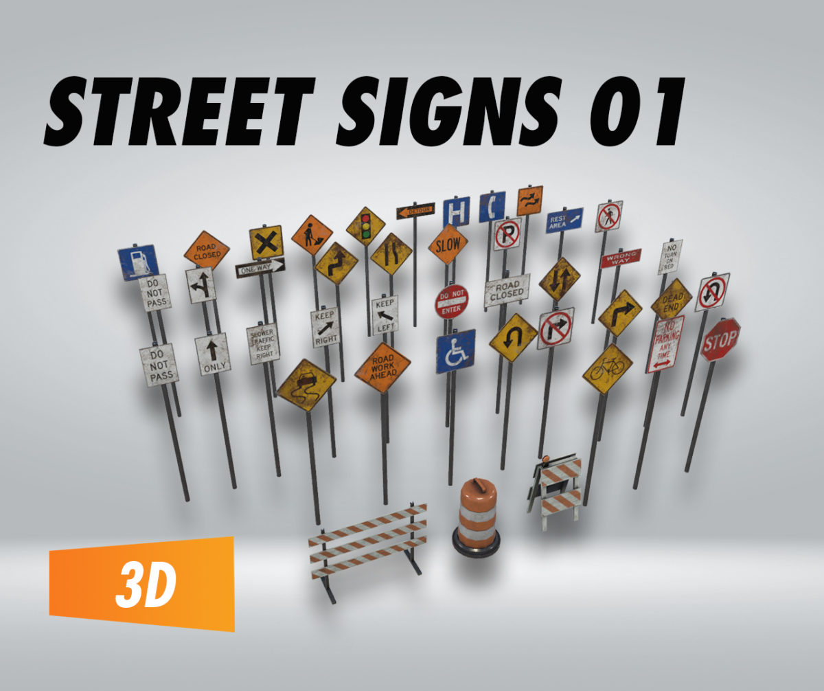 Street Signs 01 – Filebase for Unity