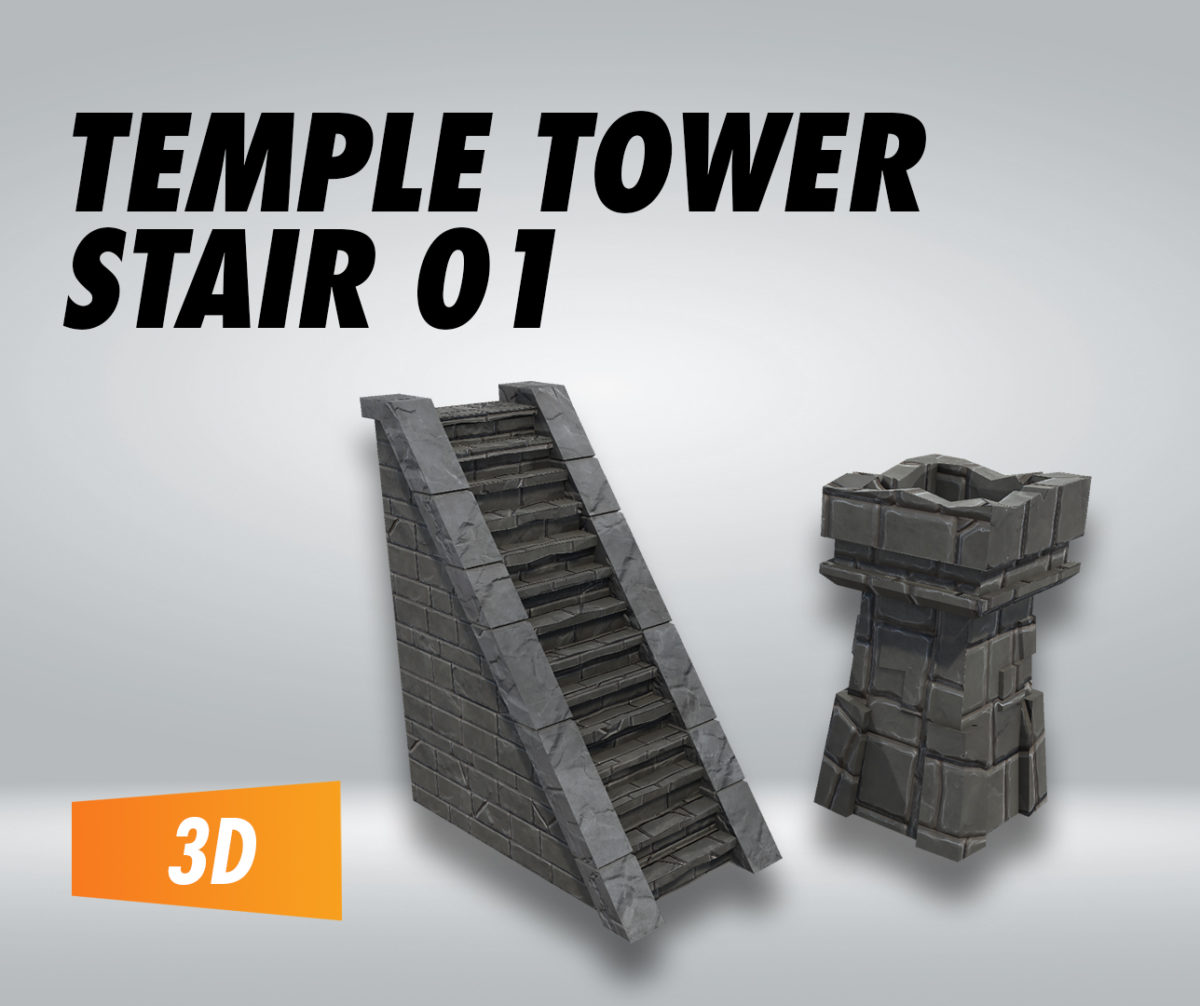 Temple Tower Stair 01 – Filebase for Unity