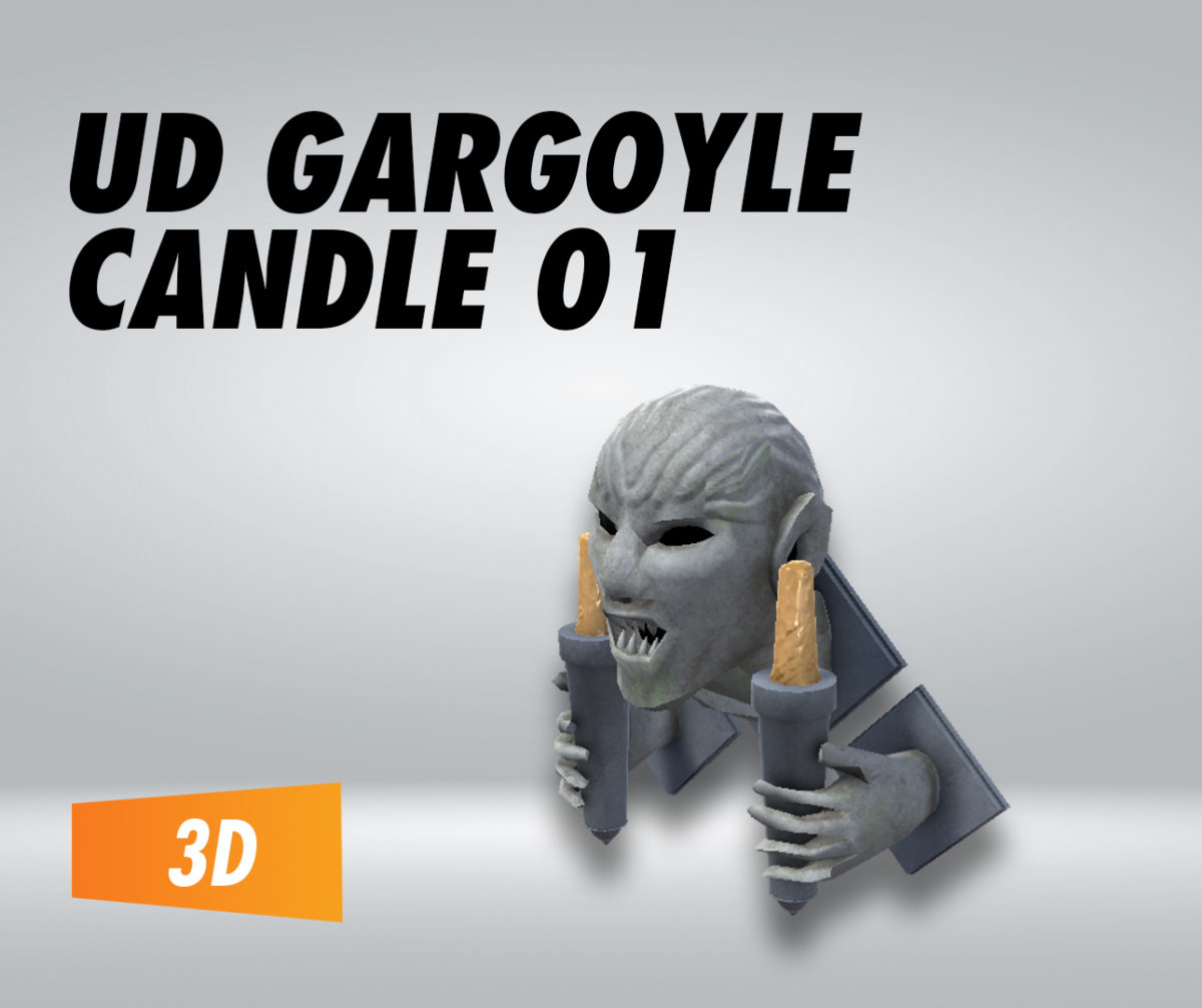 UD Gargoyle Candle 01 – Filebase for Unity
