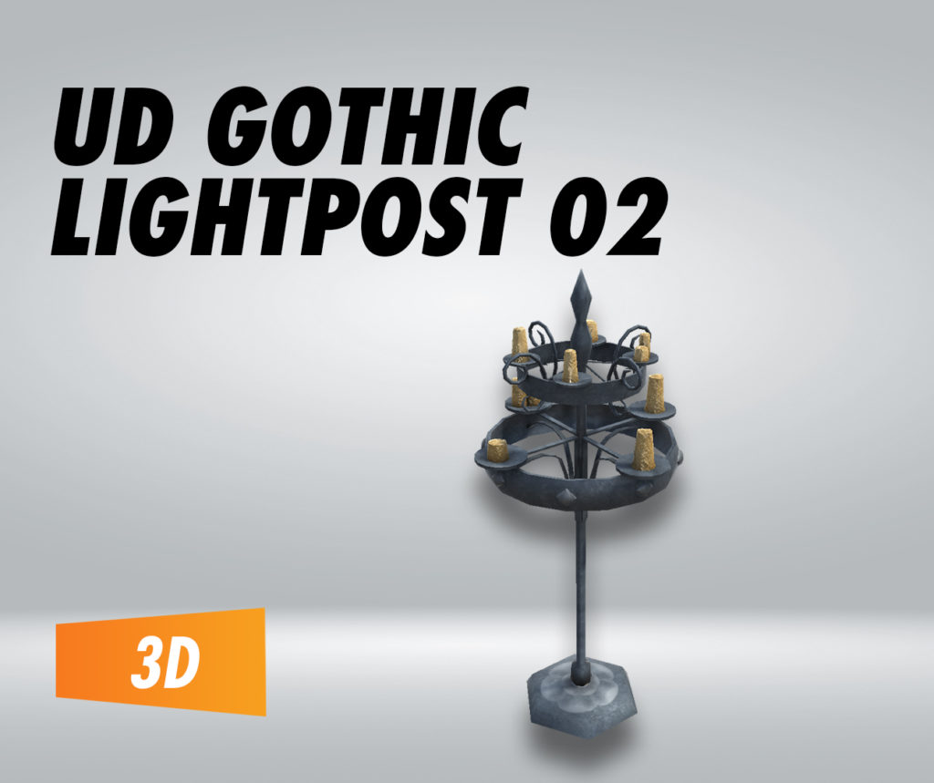UD Gothic Lightpost 02 – Filebase for Unity
