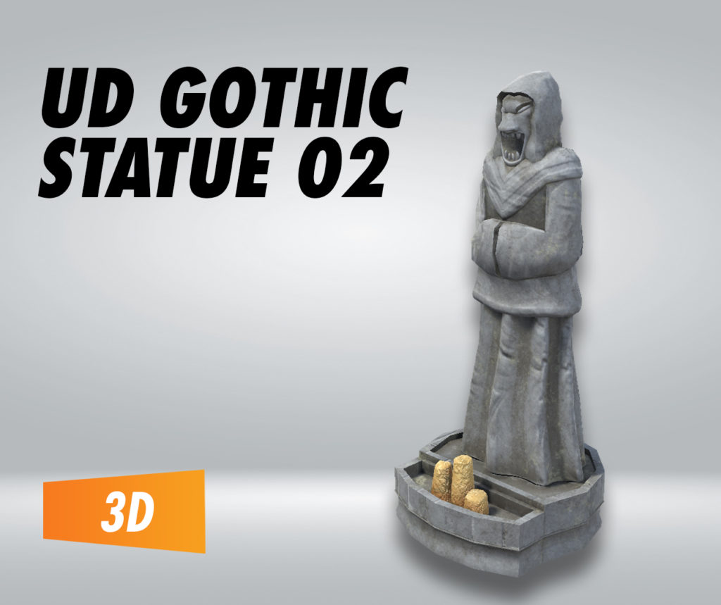 UD Gothic Statue 02 – Filebase for Unity