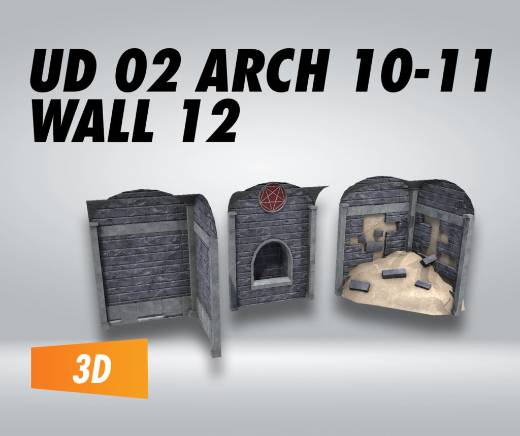 Underground Dungeon 02 Arch 10-11, Wall 12 – Filebase for Unity