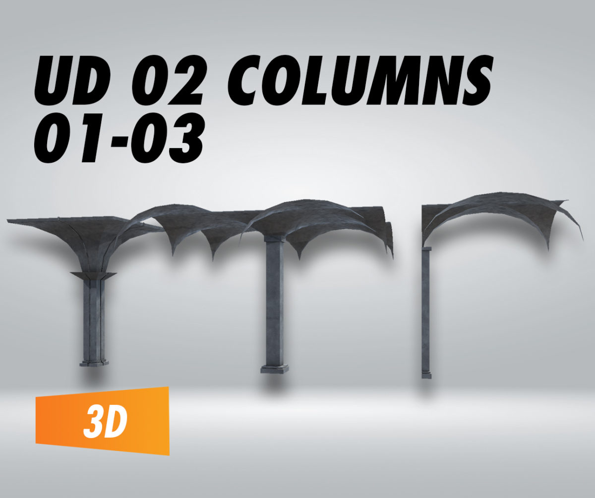 Underground Dungeon 02 Columns 01-03 – Filebase for Unity