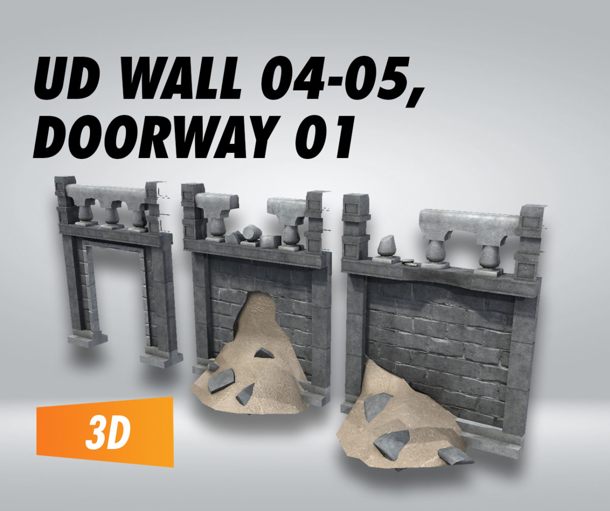 Underground Dungeon Wall 04-05, Doorway 01 – Filebase for Unity
