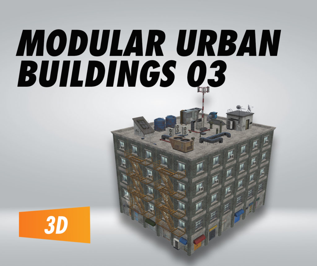 Modular Urban Buildings 03 – Filebase for Unity